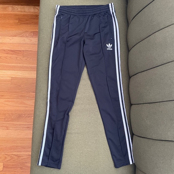 adidas | Pants & Jumpsuits | Adidas Black Superstar Track Pants With ...
